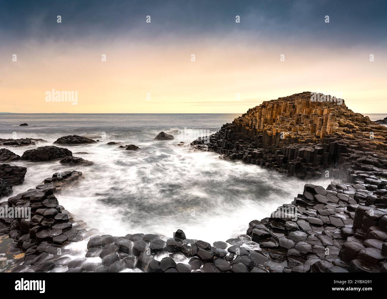The Stunning Coastal Landscape showcases Hexagonal Rock Formations ...