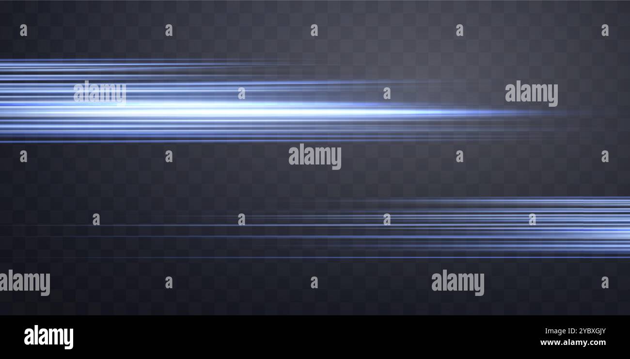 Speed rays, light neon flow, zoom in motion effect, blue glow speed ...