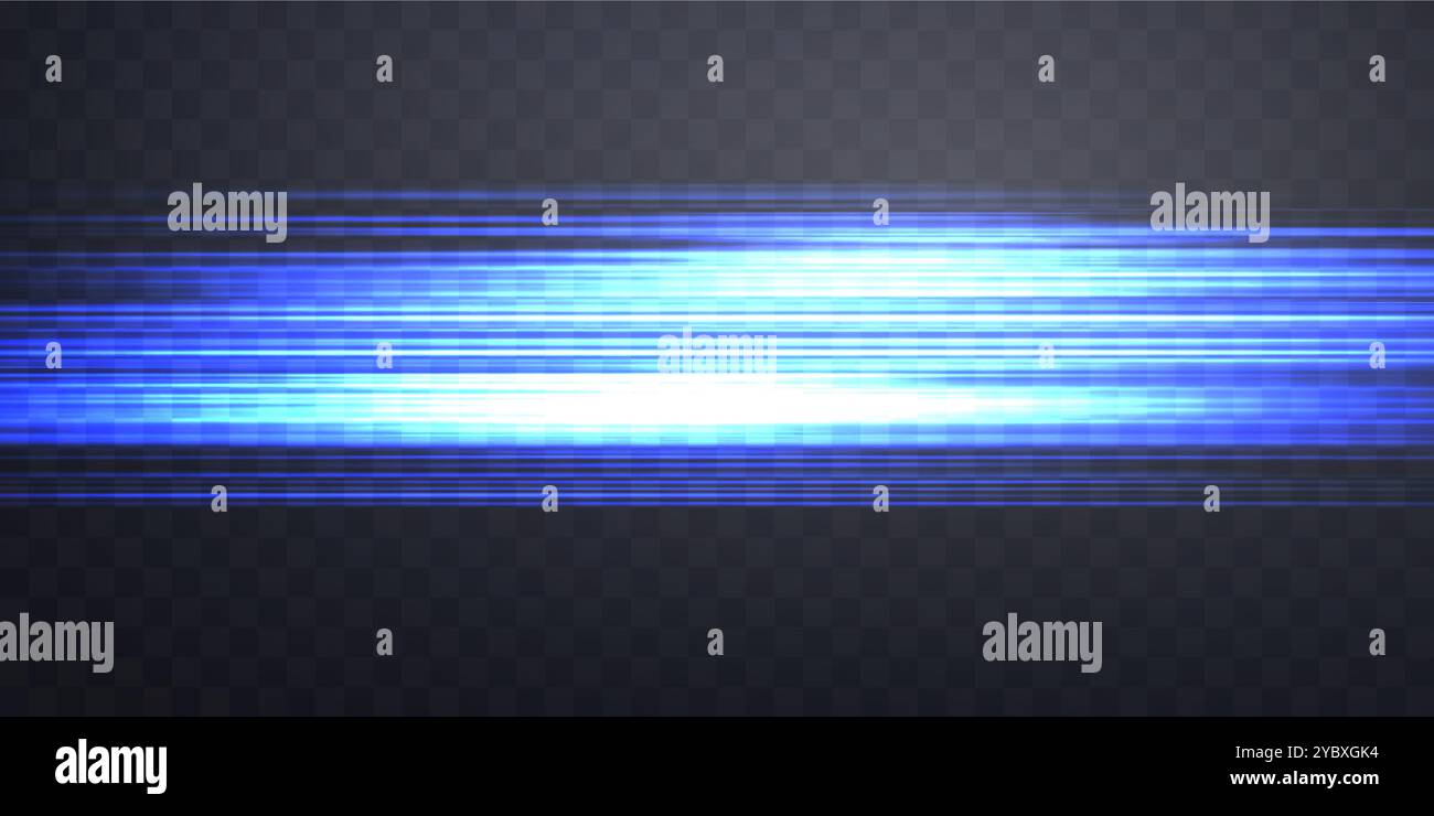 Speed rays, light neon flow, zoom in motion effect, blue glow speed ...