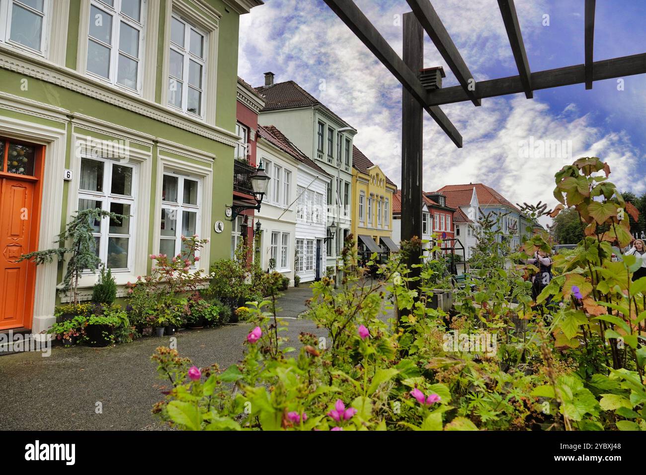 Bergen, Norway 8th September, 2024 The colourful Klosteret community in ...