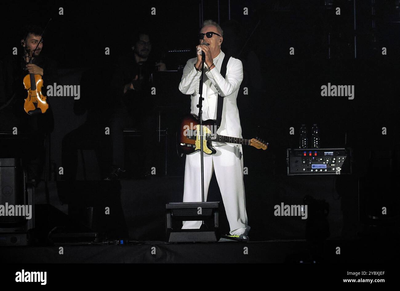 Italian singer Umberto Tozzi on stage during his “L’Ultima notte rosa, the final tour” at Unipol ...