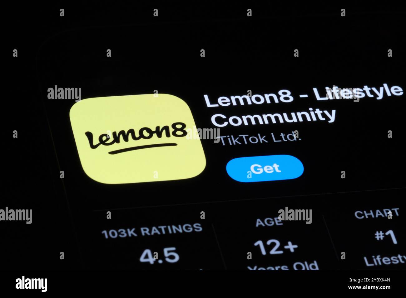 Shanghai,China-Oct.20th 2024:Lemon8 app icon and logo Stock Photo - Alamy