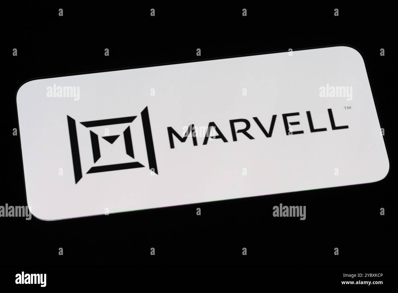 Shanghai,China-Oct.20th 2024:Marvell Technology company brand logo on ...