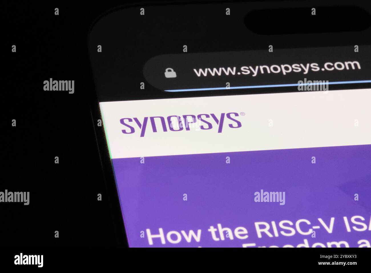 Shanghai,China-Oct.20th 2024:Synopsys company brand logo on website Stock Photo - Alamy