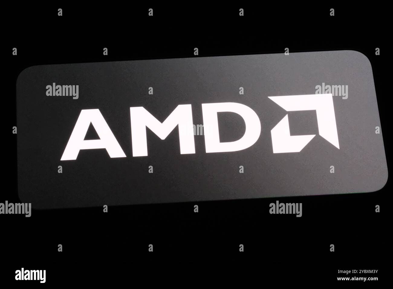 Shanghai,China-Oct.20th 2024:AMD (Advanced Micro Devices) company brand ...