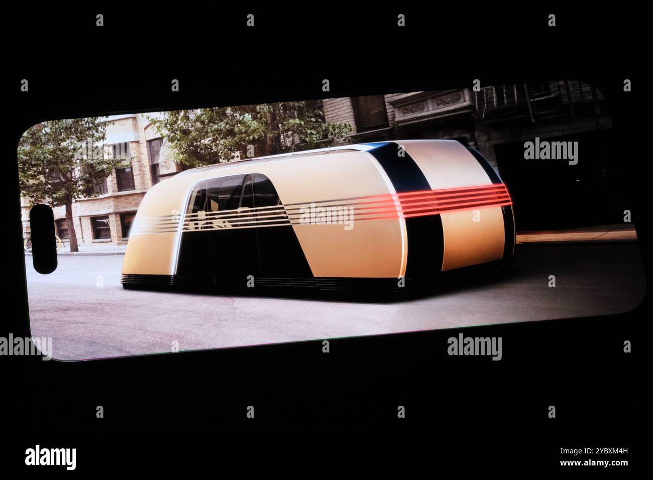 Shanghai,China-Oct.20th 2024:Tesla Robovan electric autonomous vehicle ...