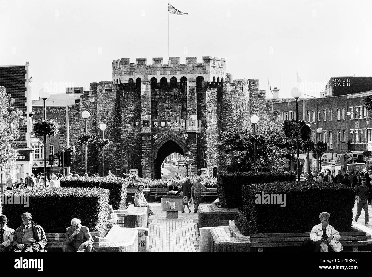 The north side of Bargate, Southampton, Hampshire, England, UK. Circa ...