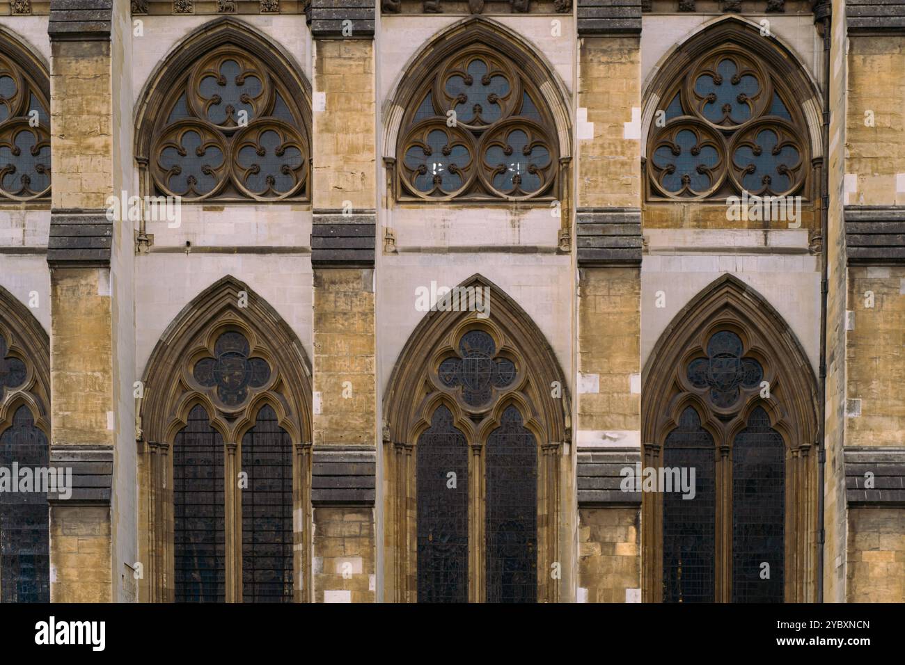 Gothic Arched Windows on a Historic Cathedral Stock Photo - Alamy