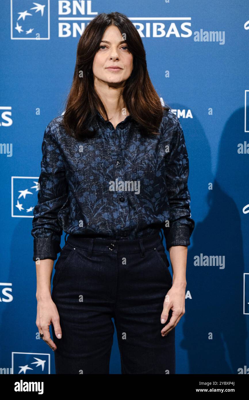 Barbara Ronchi attends the photocall of the movie “Il treno dei bambini ...