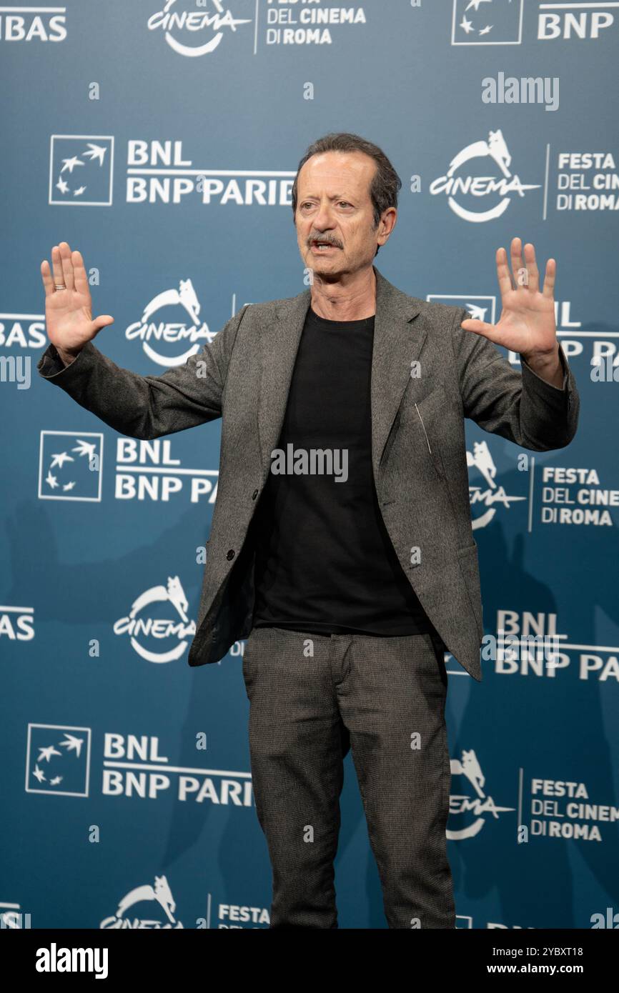 Rocco Papaleo attends the ''100 Di Questi Anni'' photocall during the 19th Rome Film Festival at ...