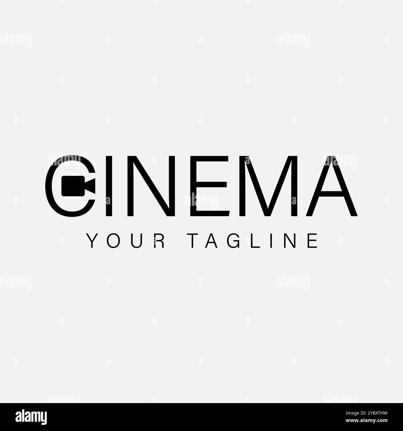 Vector Logo Design, logotype for Cinema with simple modern strong and ...