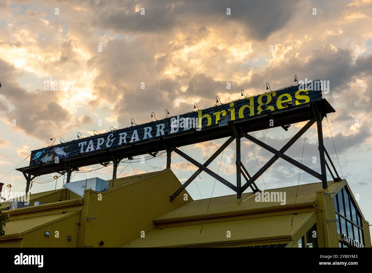 Vancouver, Canada - Circa 2022: Tap and Barrel Bridges restaurant Stock ...