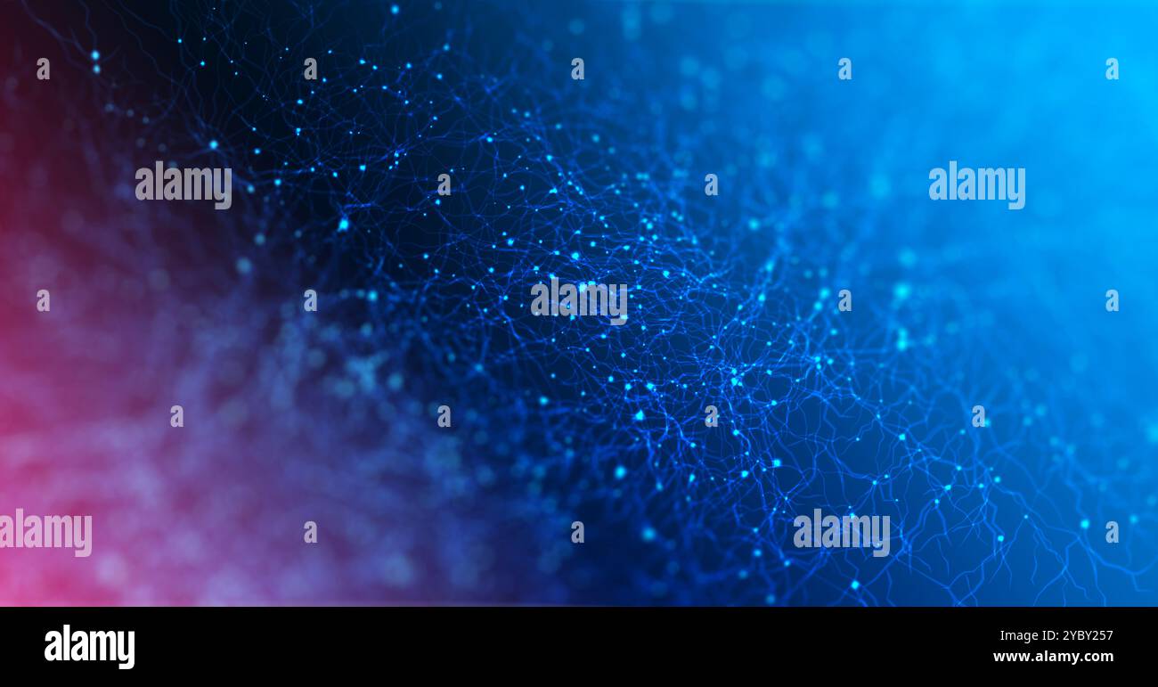 Human mind cells. Neuron network. Data analysis. Digital artificial ...