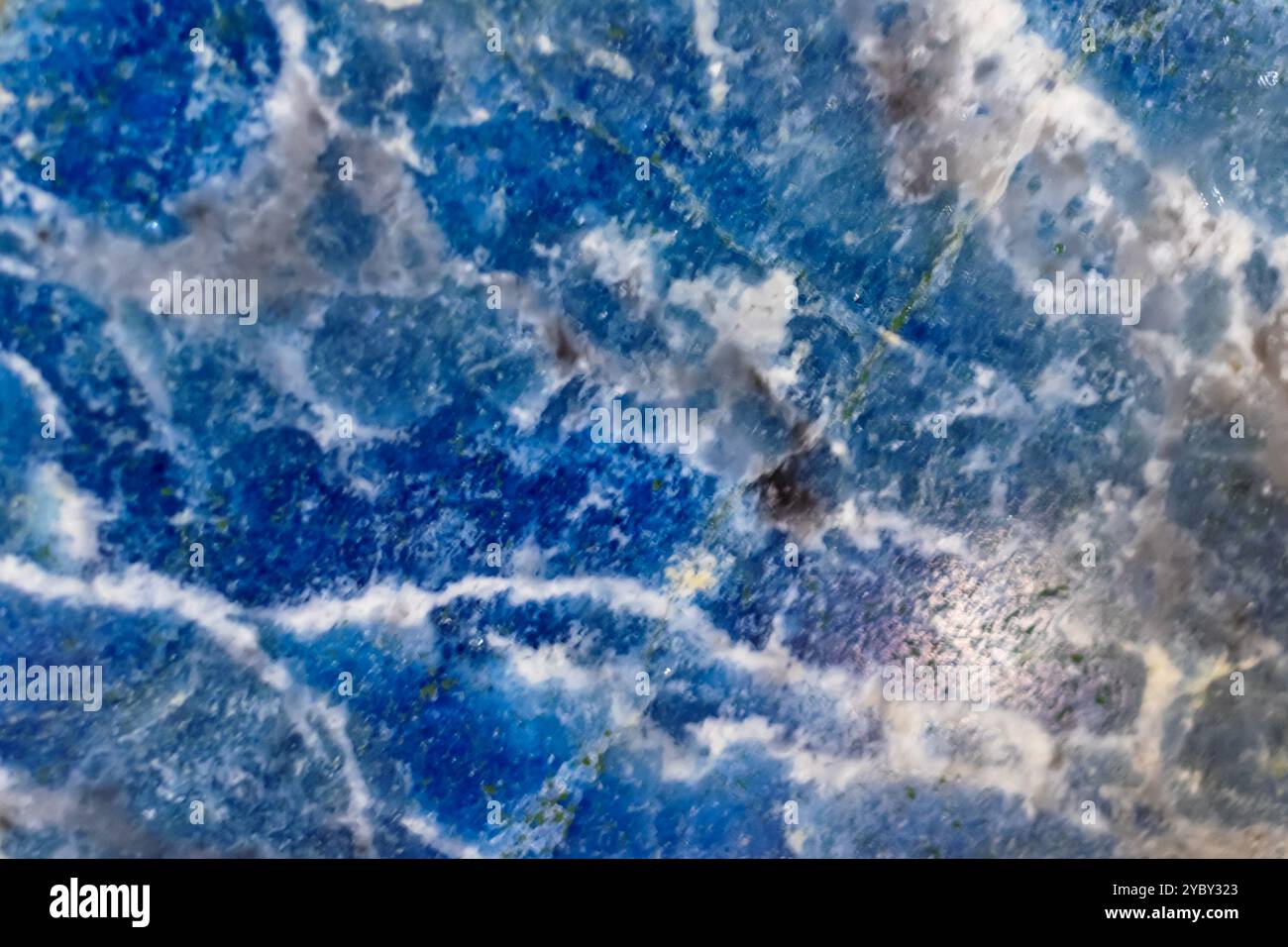 Blurred blue crystal background close up. Reminiscent of sea waves ...