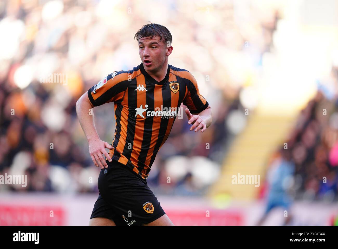 Hull City's Charlie Hughes during the Sky Bet Championship match at the ...