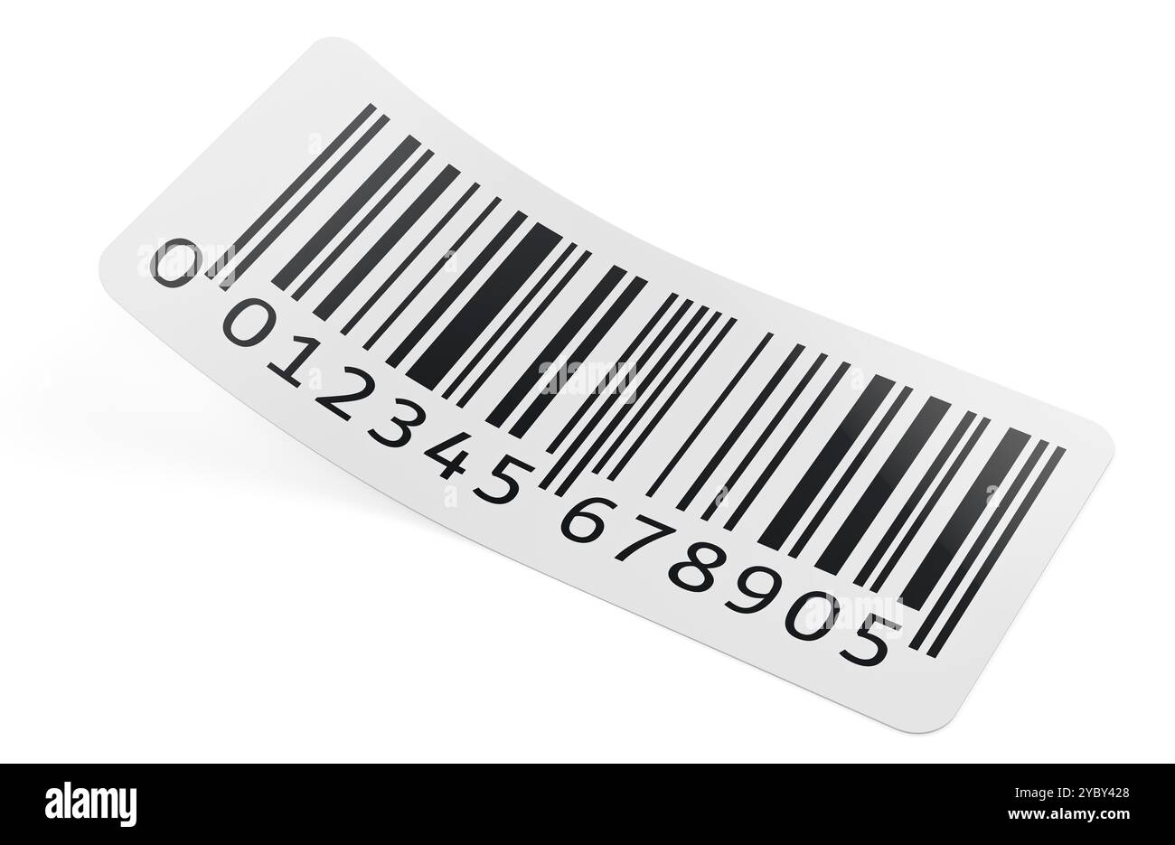 Barcode label, 3D rendering isolated on white background Stock Photo ...