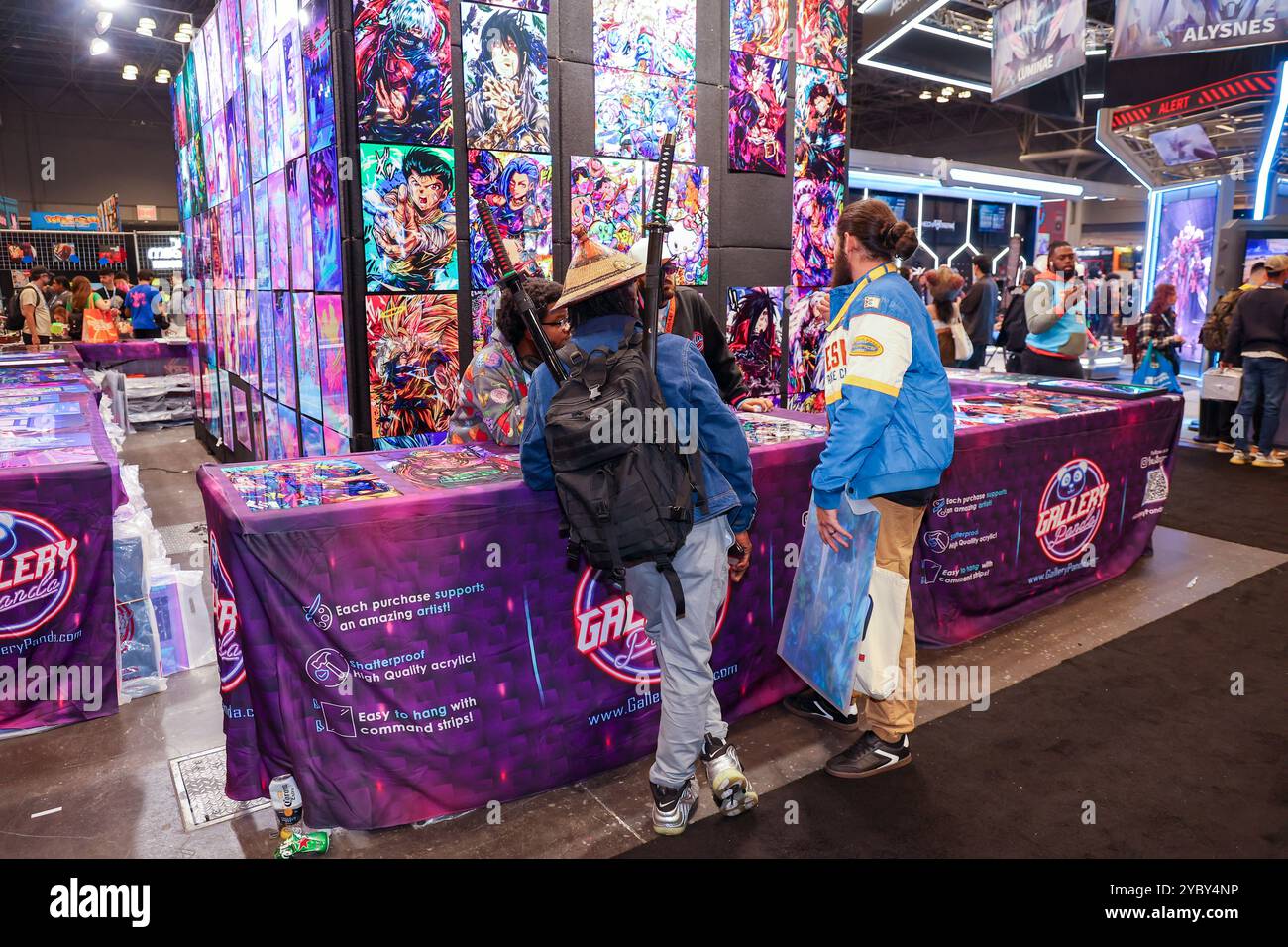 People attend the New York Comic Con 2024 at the Jacob Javits Center on ...