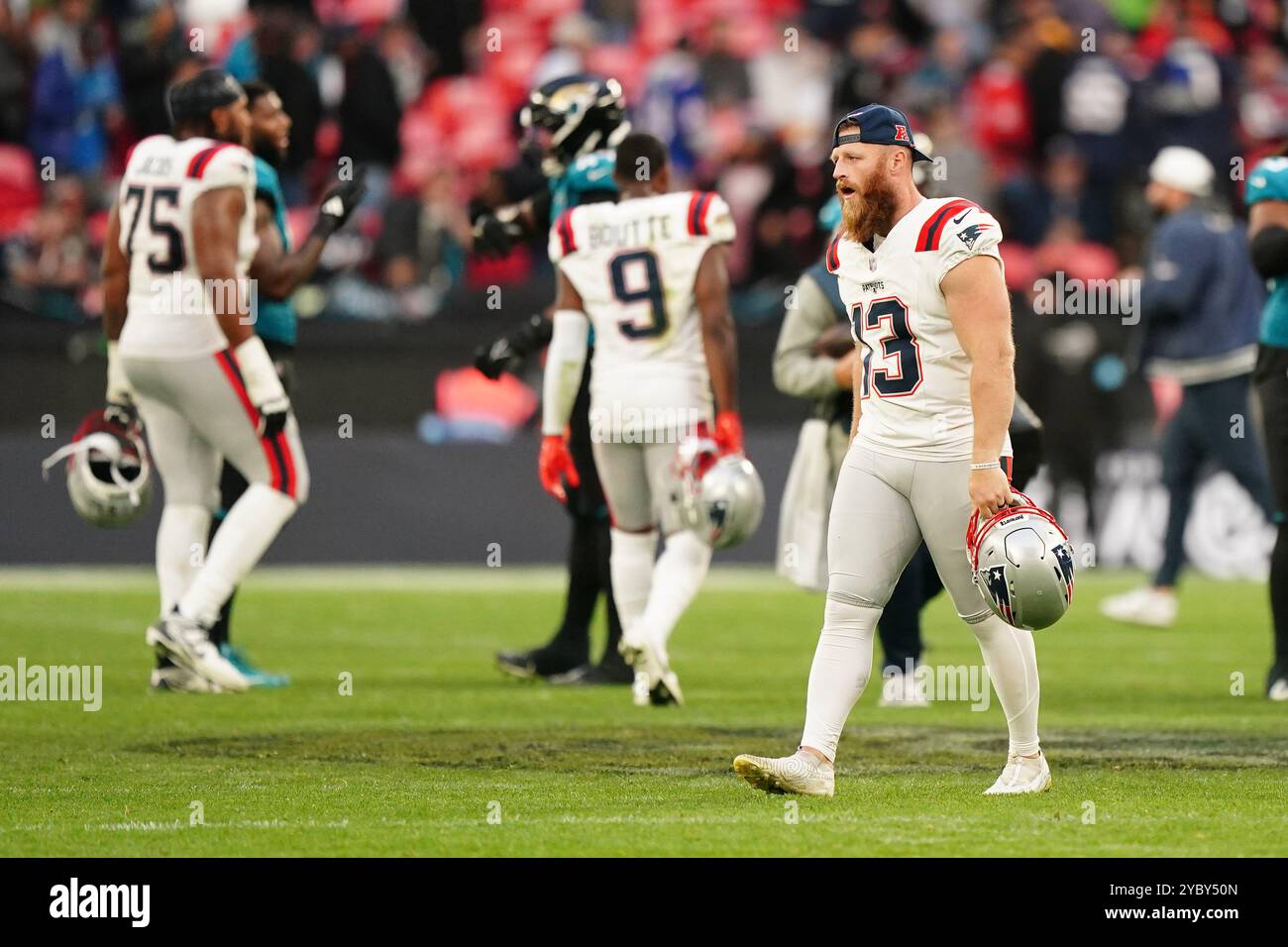 New England Patriots' Joey Slye after the NFL International match at ...