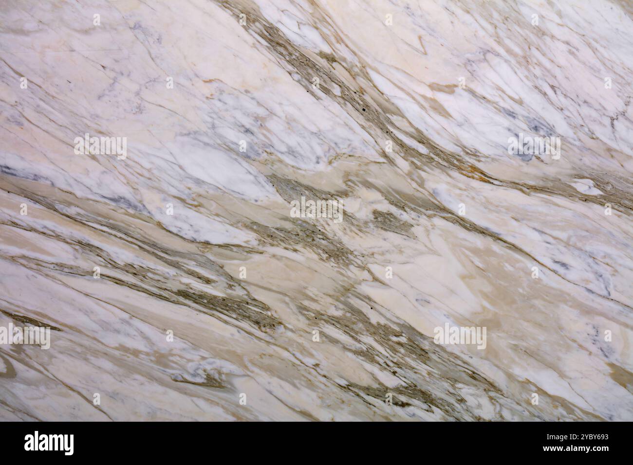 Polished marble slab with natural golden veining for luxury interior ...
