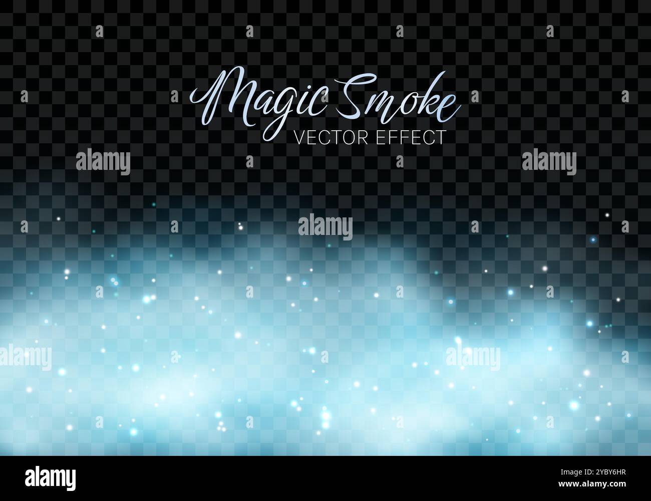 Magic blue smoke. Texture with light effect Stock Vector Image & Art ...