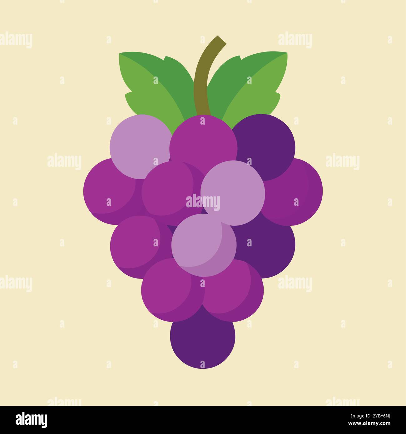High-Resolution Grape Vector Art for Print cute illustration Stock ...