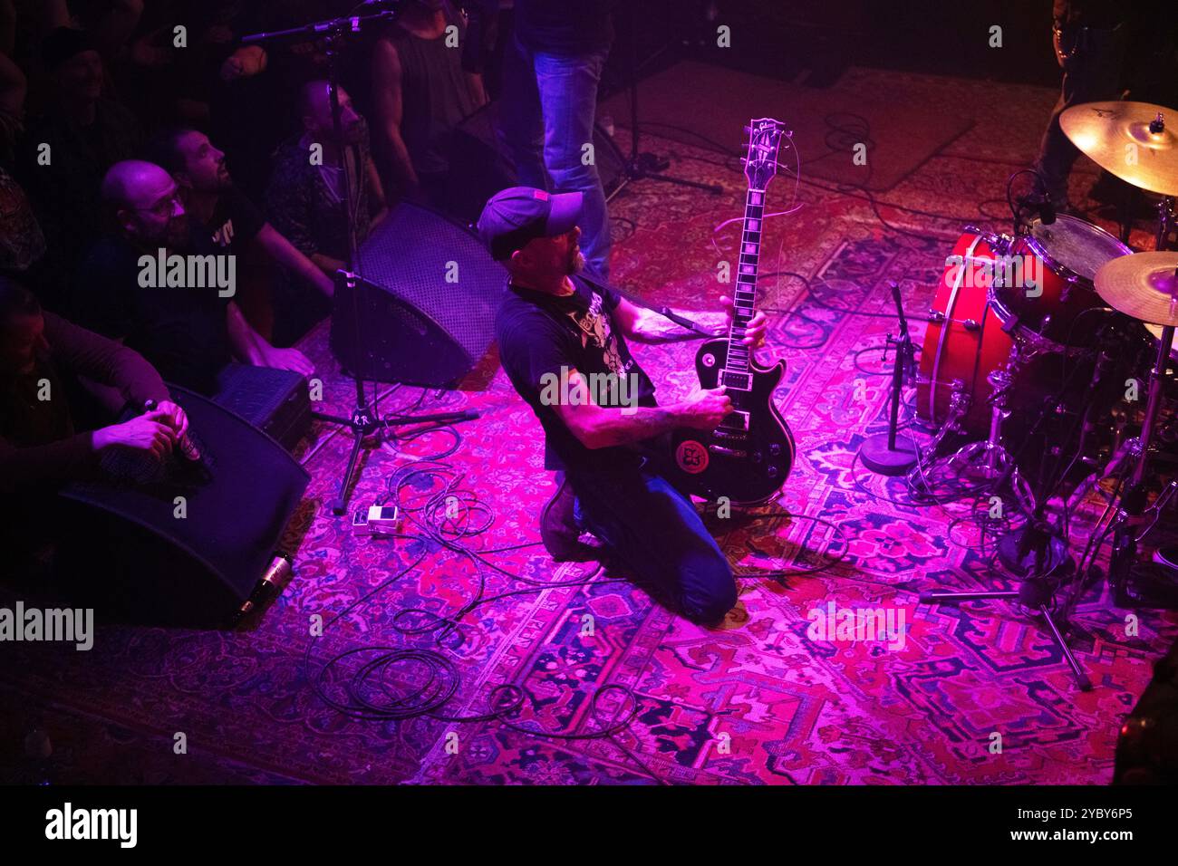 American hardcore punk band, Zeke, performing in Berlin at the Runners ...