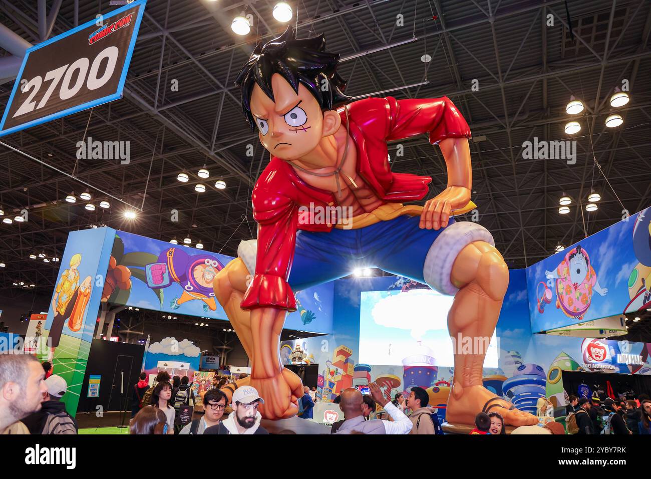 People attend the New York Comic Con 2024 at the Jacob Javits Center in ...