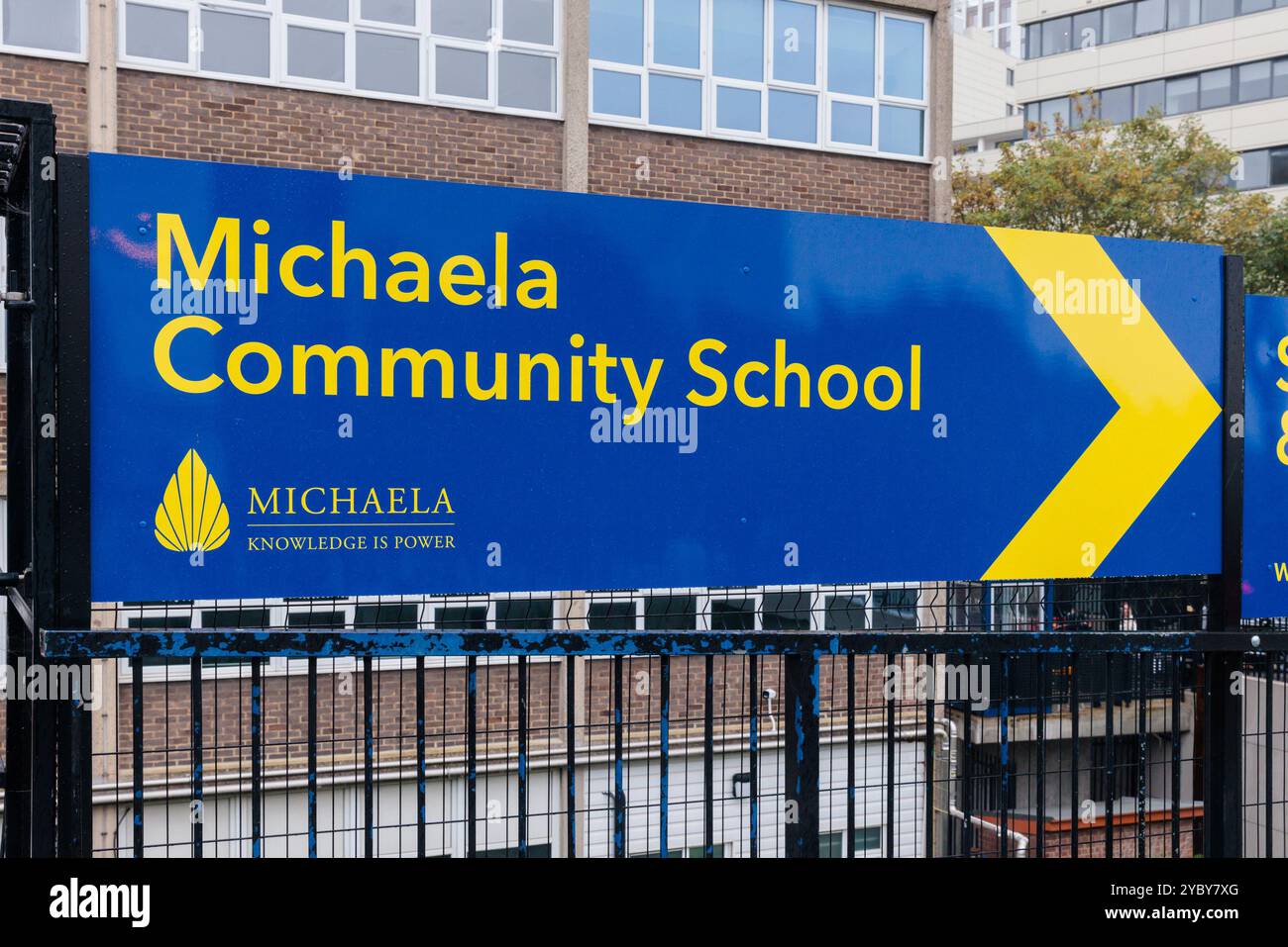 Exterior photos of Michaela Community School, Wembley, UK. Credit ...