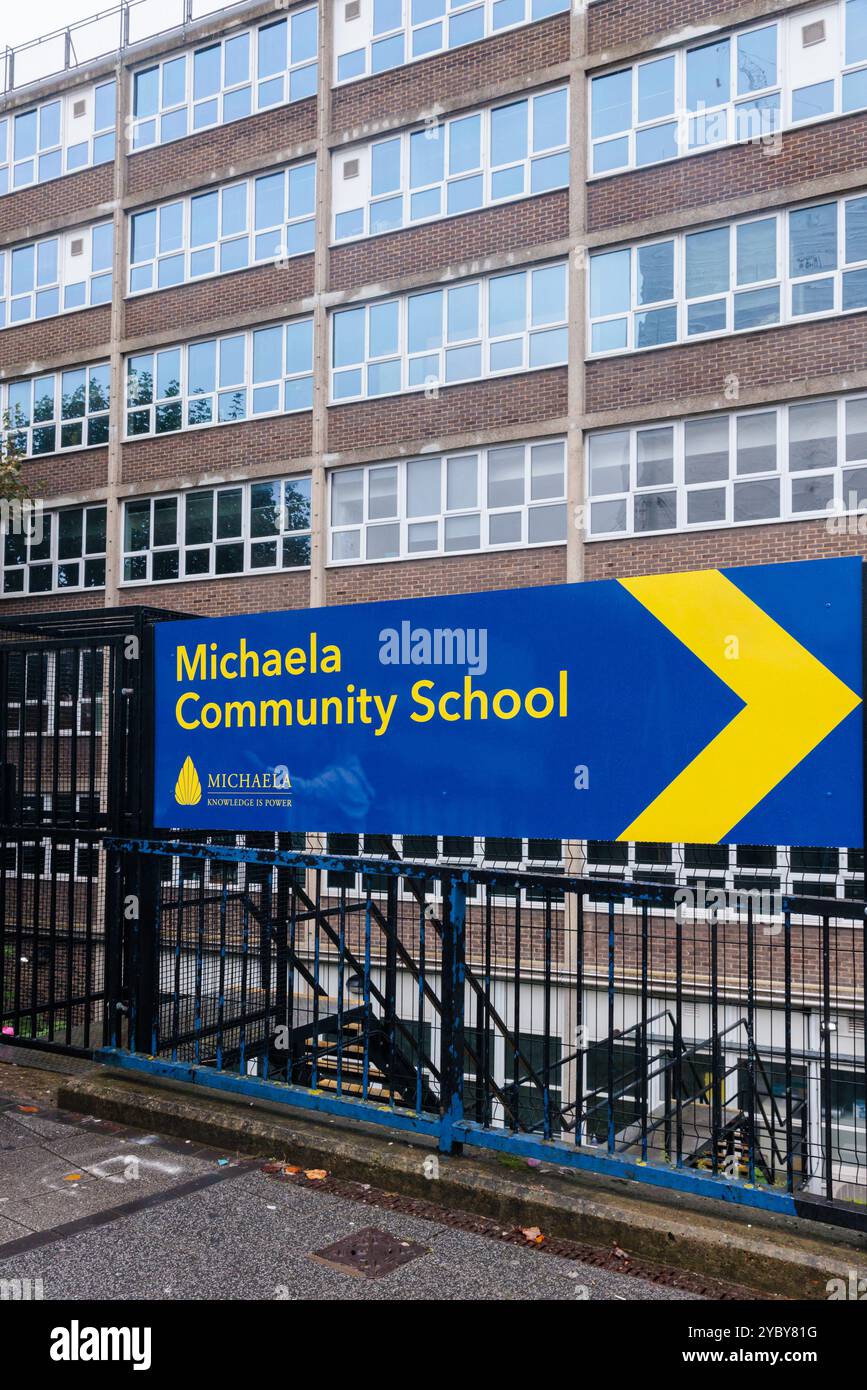 Exterior photos of Michaela Community School, Wembley, UK. Credit ...