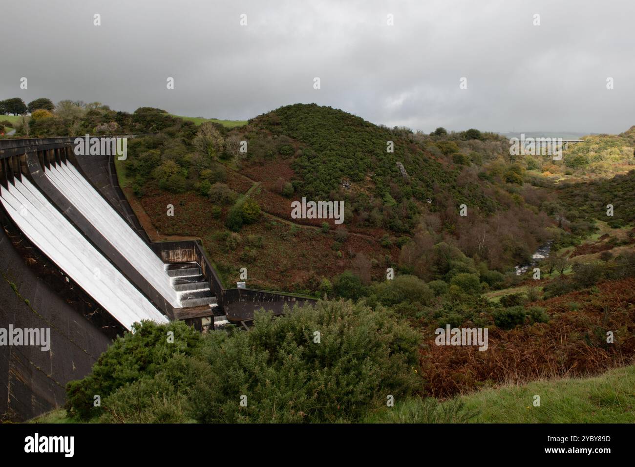 The Meldon Dam and Viaduct, Devon, England Stock Photo - Alamy