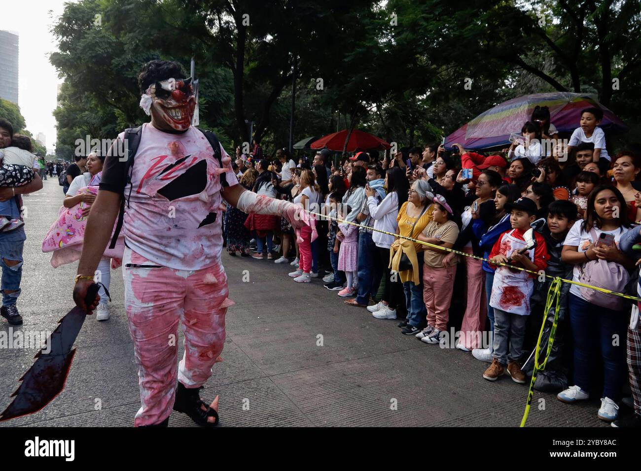 Mexico City Annual Zombie Walk 2024 Persons disguised as zombies taking ...