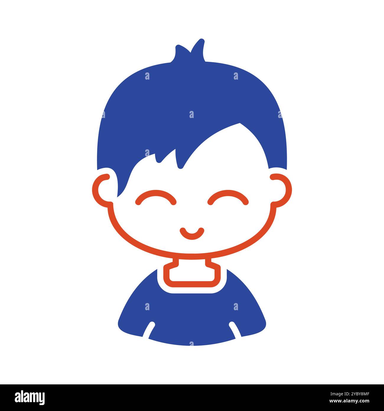 Man boy character face avatar vector solid icon. Avatar character ...
