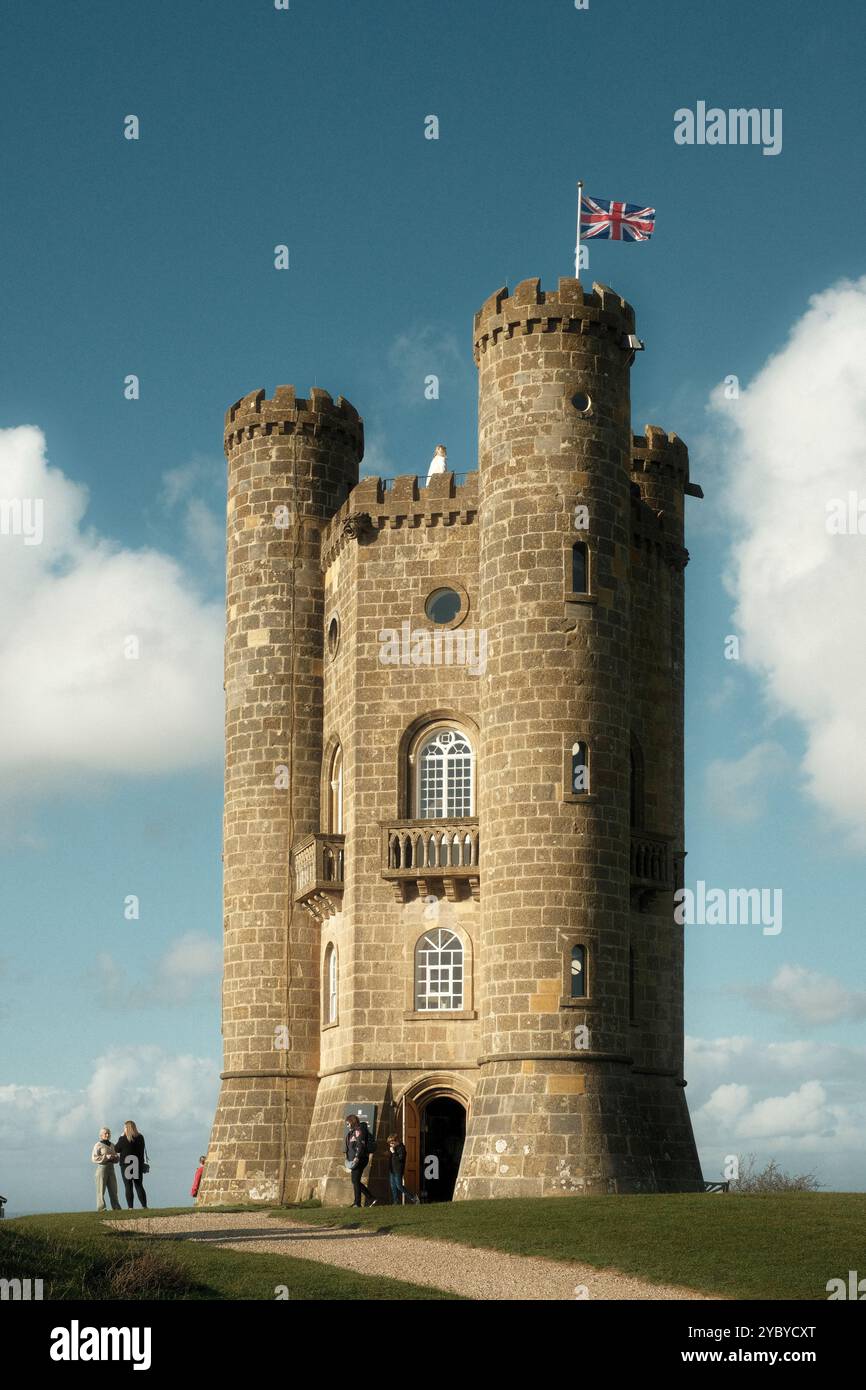 The Broadway Tower and 18th Century stone folly in Worcestershire with ...