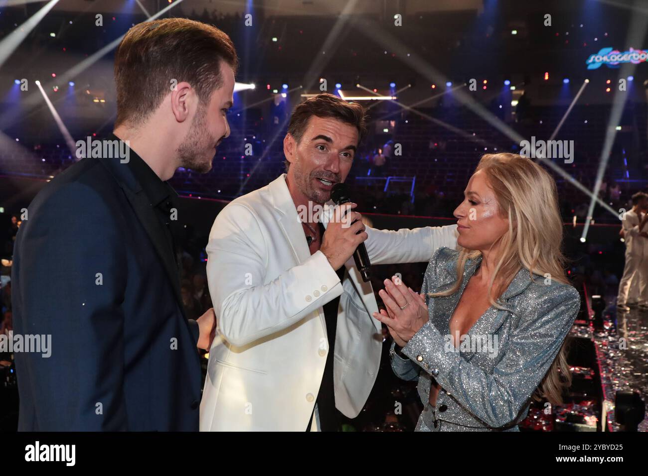 Moderator Florian Silbereisen GER mit Sänger Eric Phillippi und ...