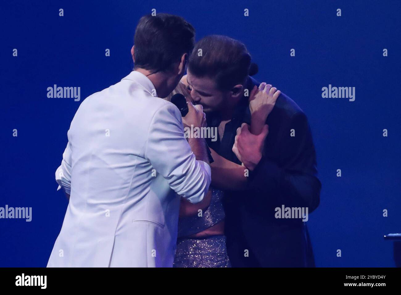 Moderator Florian Silbereisen GER mit Sänger Eric Phillippi und ...