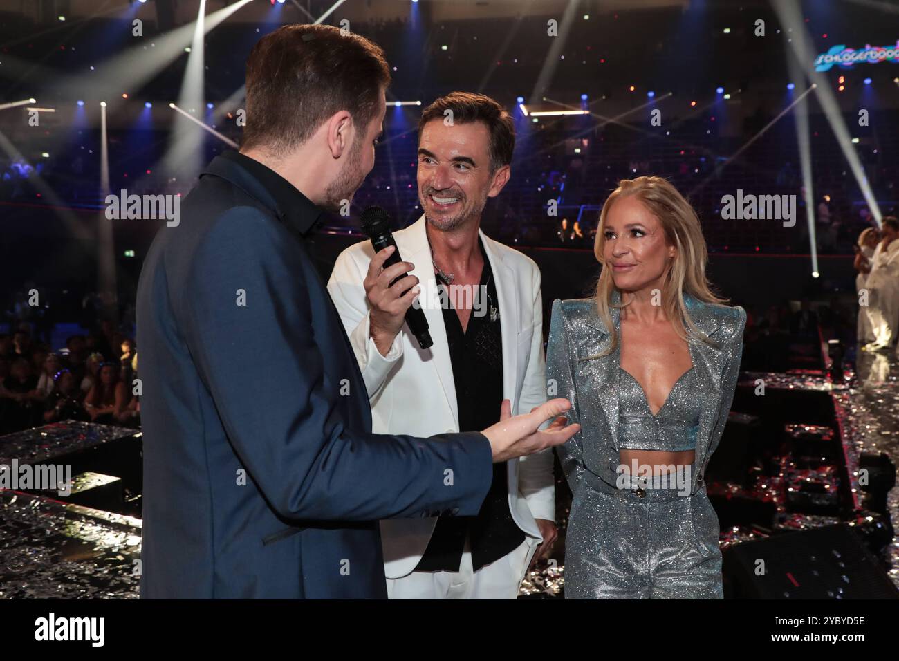 Moderator Florian Silbereisen GER mit Sänger Eric Phillippi und ...