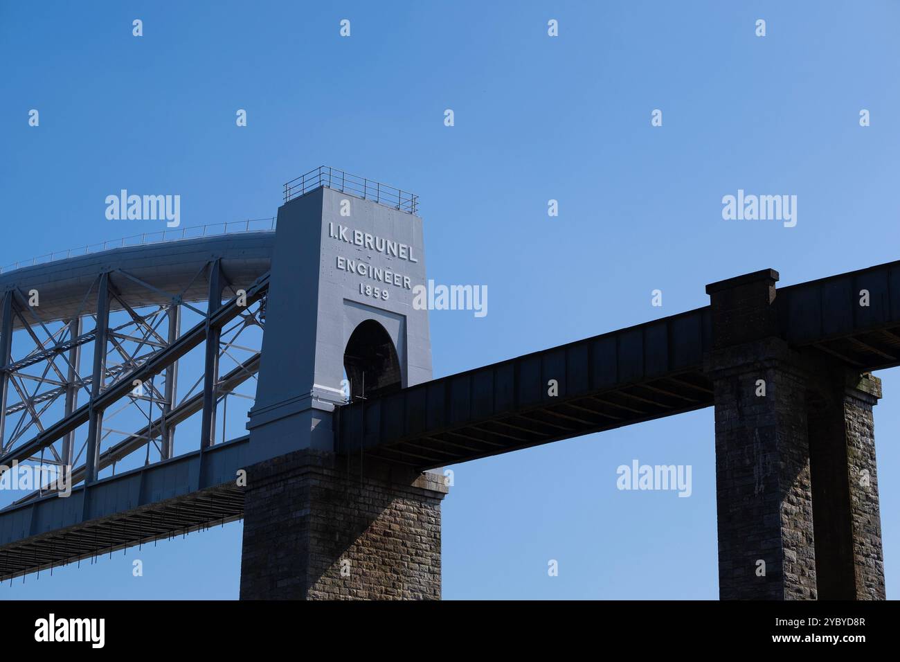 ROYAL ALBERT BRIDGE ISAMBARD KINGDOM BRUNEL SALTASH TO PLYMOUTH RAIL ...