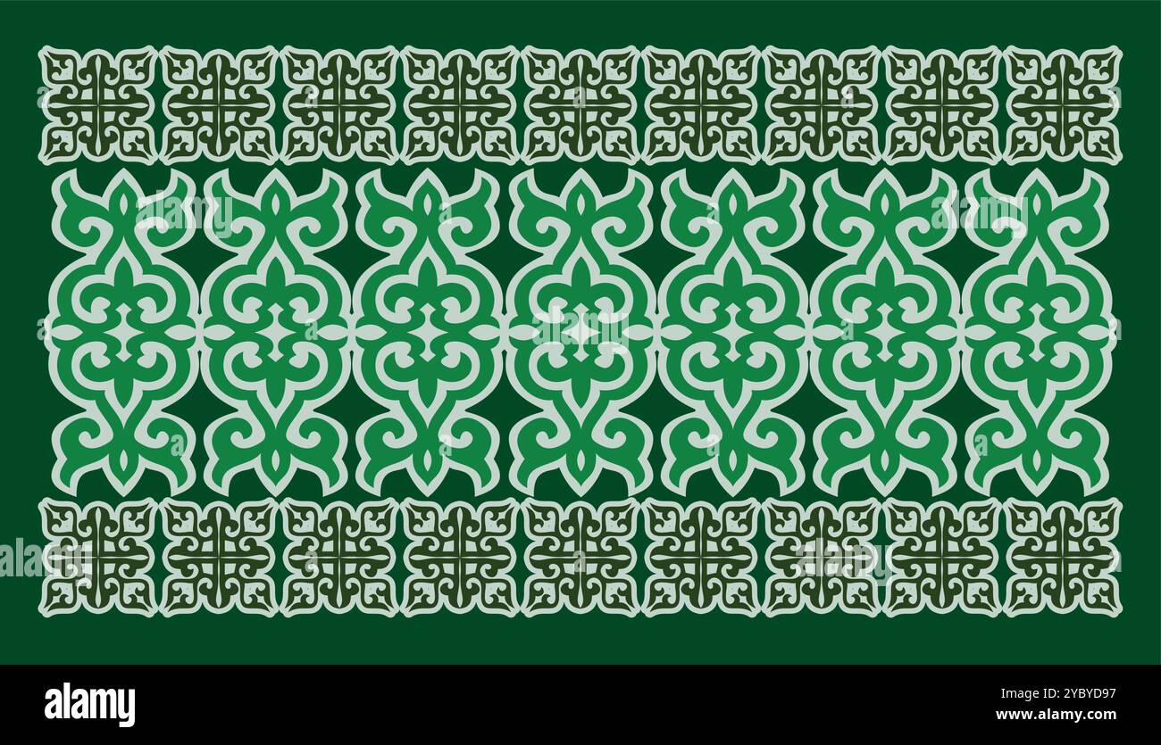 Ethnic patterns. Traditions of nomads, Kazakh steppes, Asian Mongolian ...