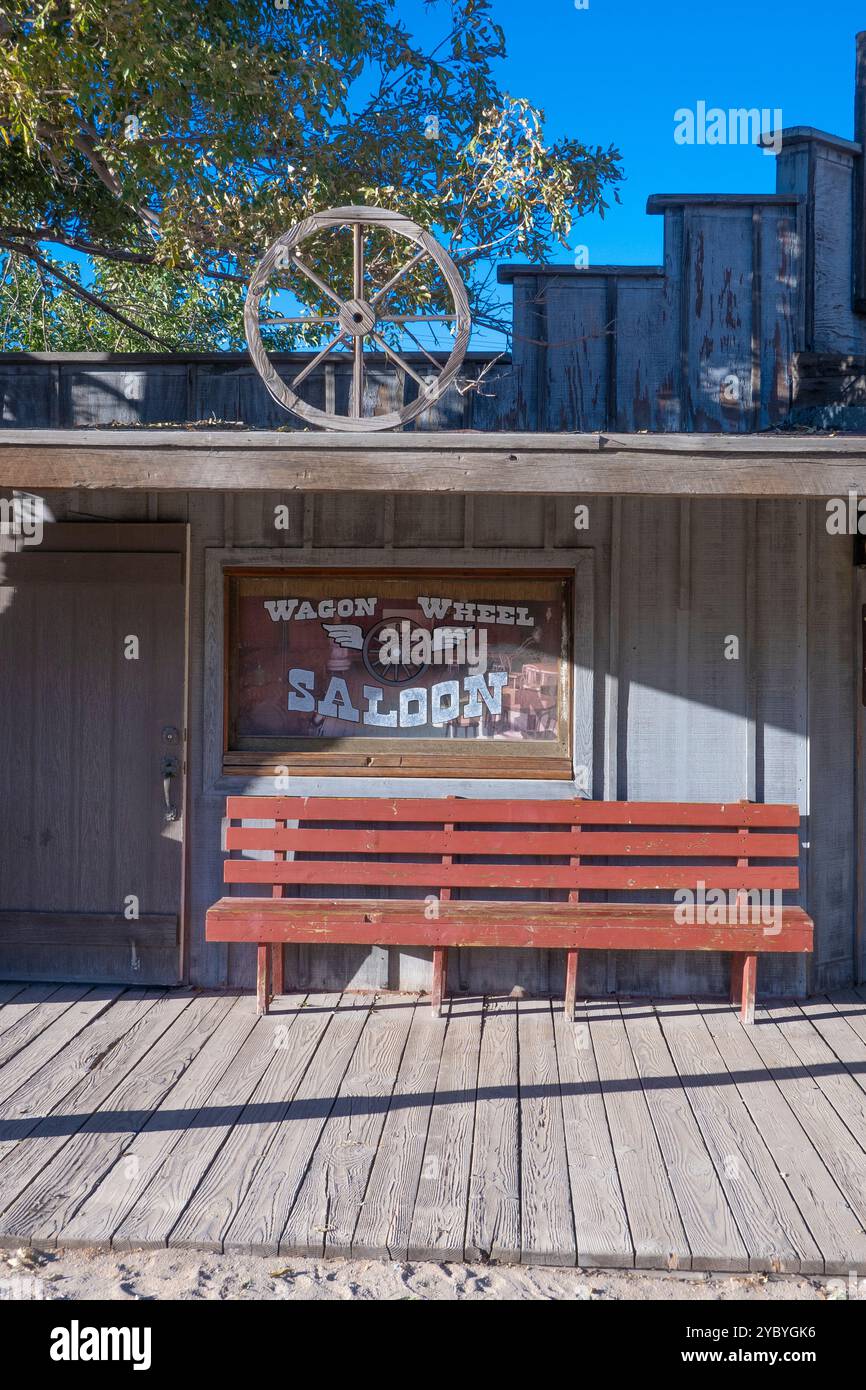 The Wagon Wheel Saloon in Pioneertown,California. Pioneertown was ...