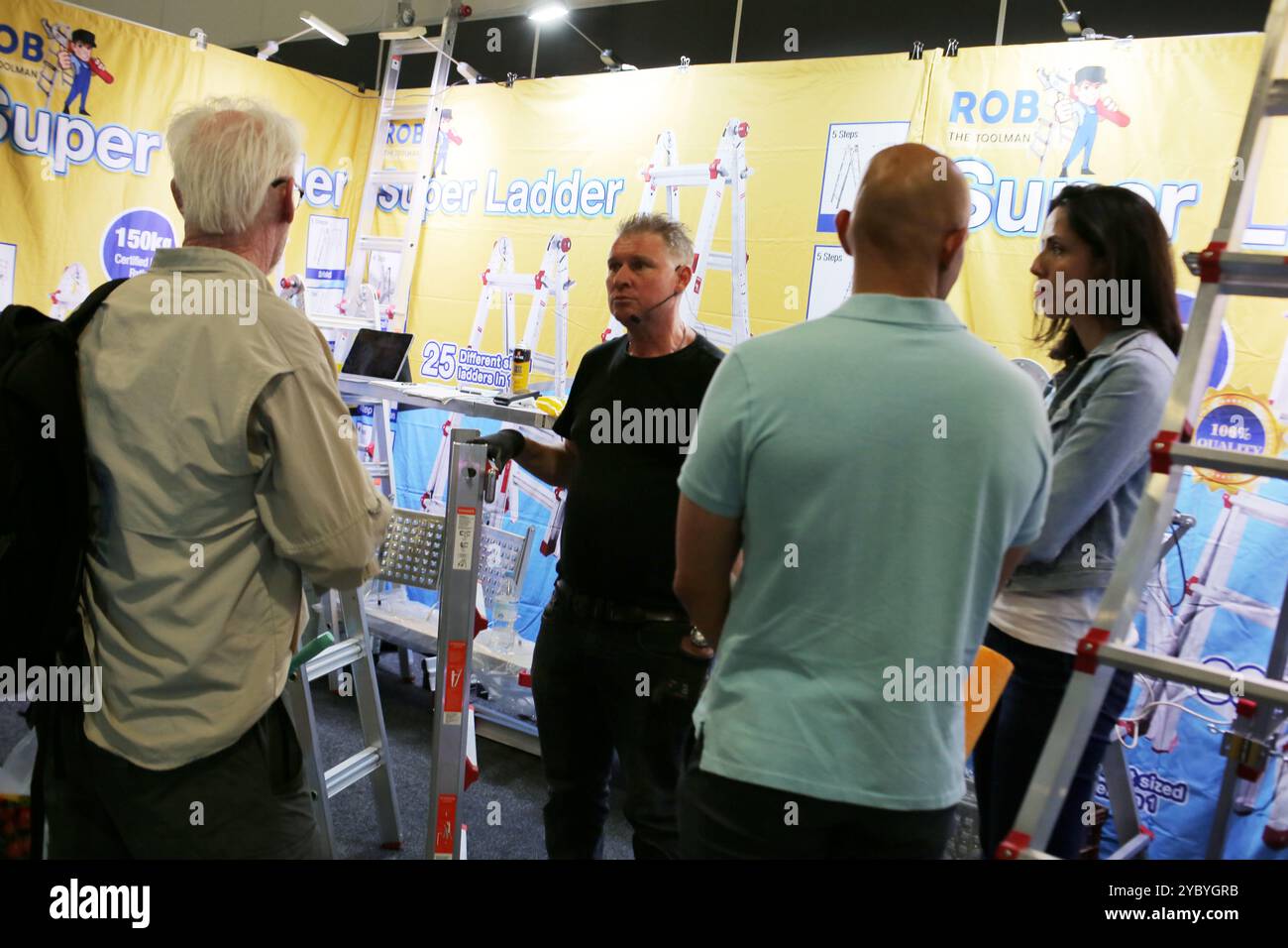 Ladder Display Stall Stock Photo - Alamy