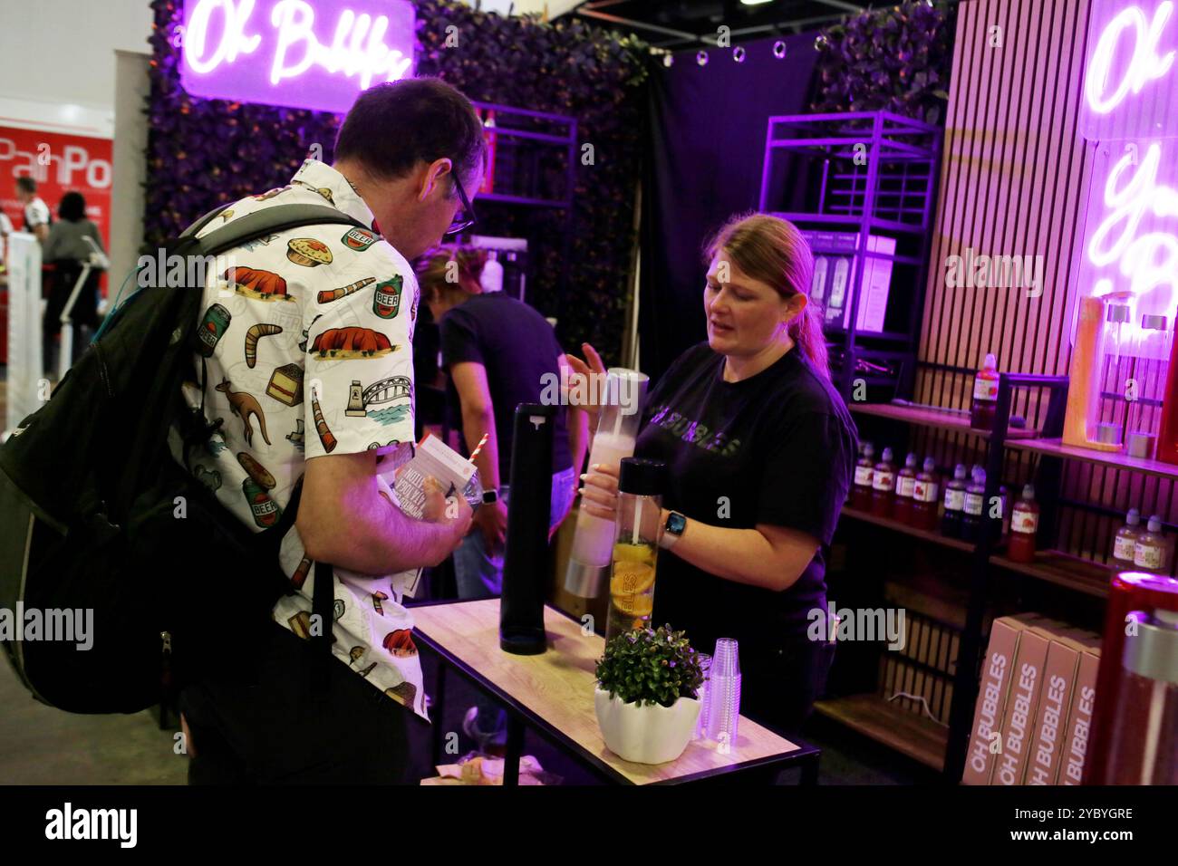 Soda Maker Stall Stock Photo - Alamy