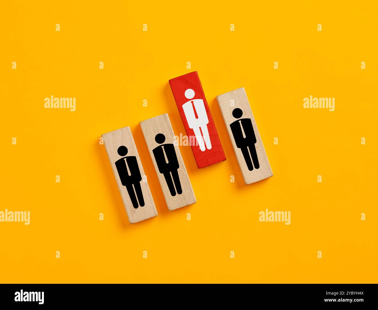 Conceptual image of recruitment process, choosing the right person for ...