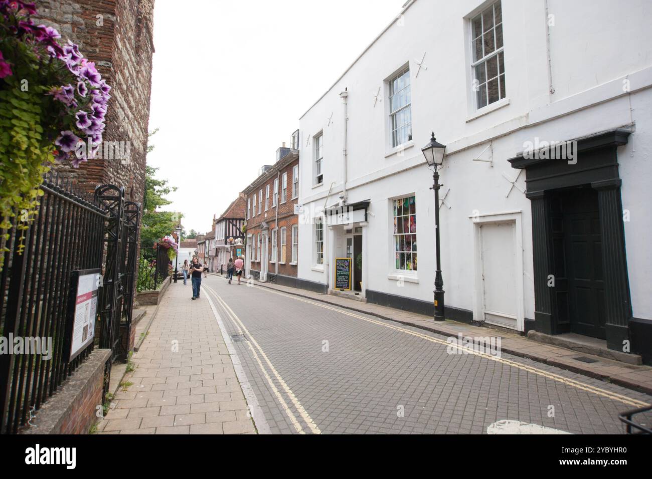 Views of Trinity Street in Colchester, Essex in the United Kingdom ...