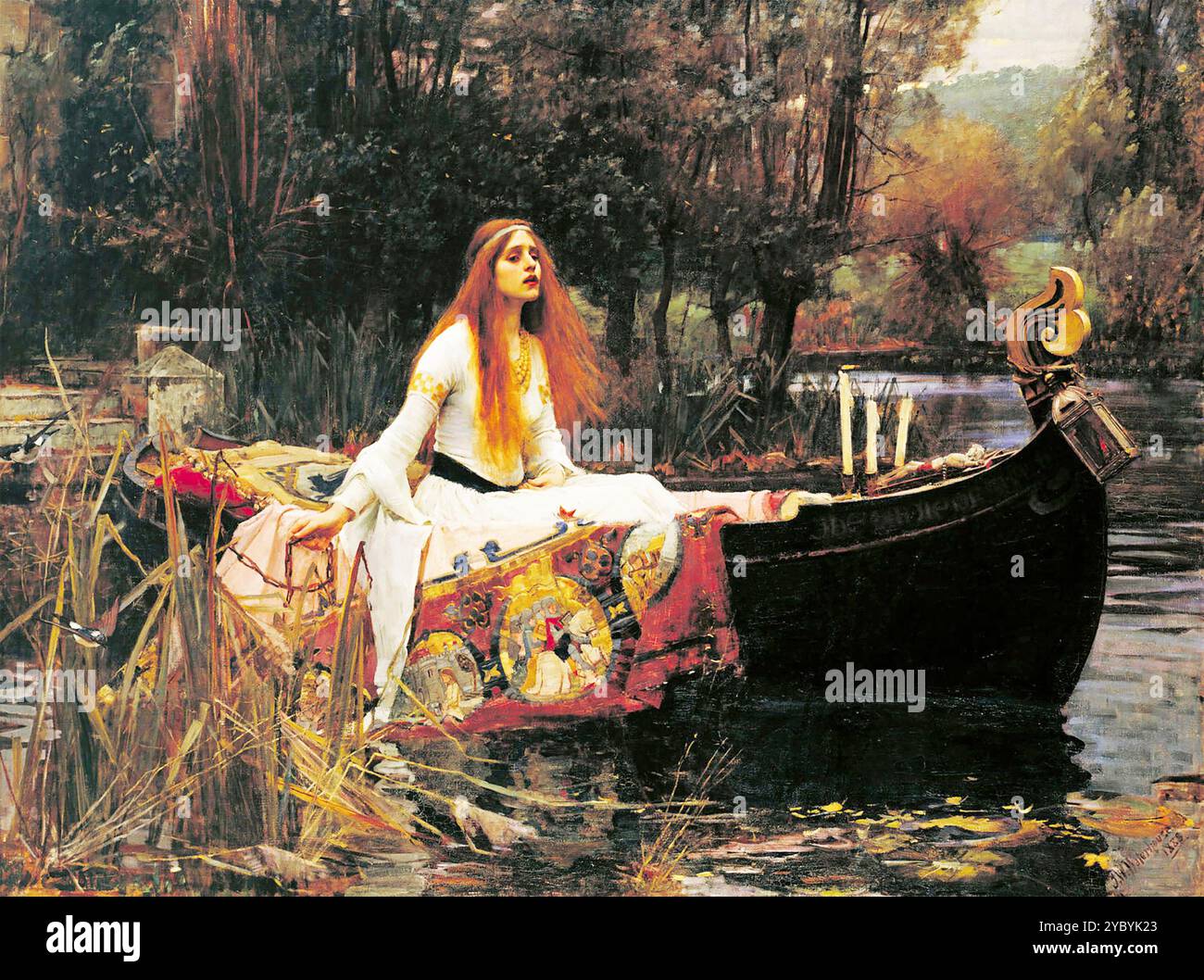 Lady of shalott by waterhouse hi-res stock photography and images - Alamy