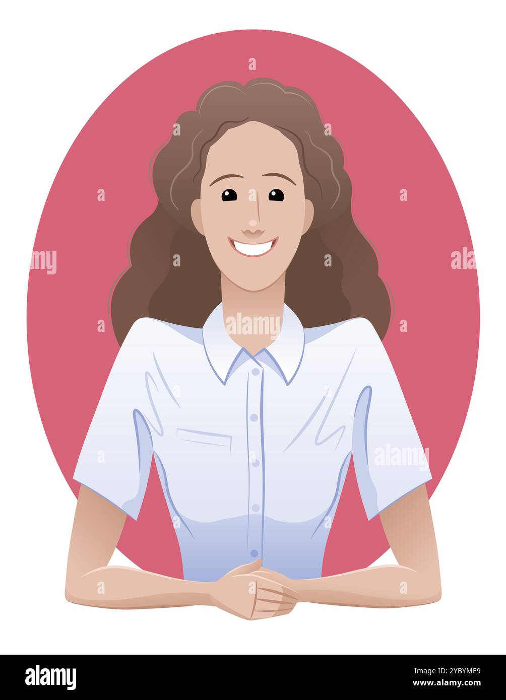 Business Assistant Portrait Stock Vector Image & Art - Alamy