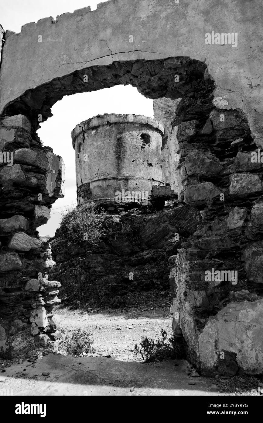 The abandoned mine of Monte Onixeddu, in Gonnesa, Sulcis Iglesiente ...