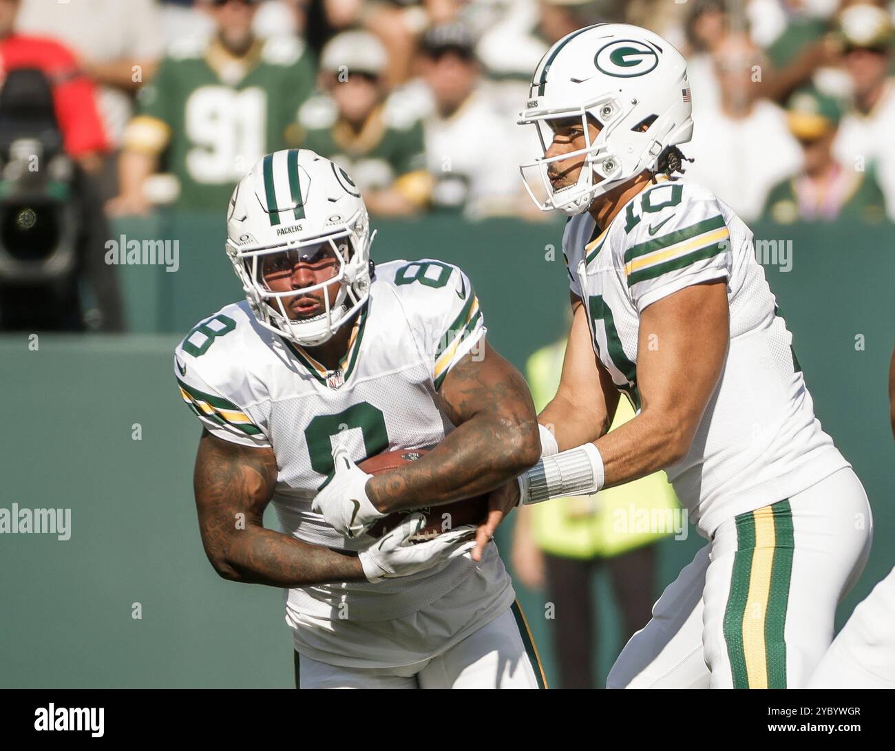 Green Bay, United States. 20th Oct, 2024. Green Bay Packers quarterback ...