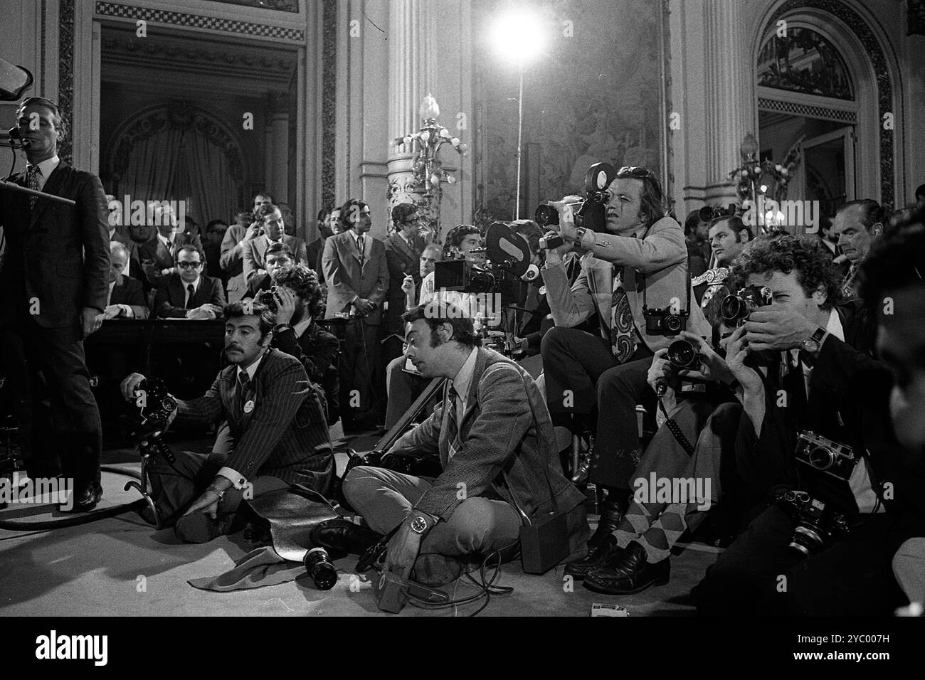 Press interview at the Casa Rosada (Government House) with the ...