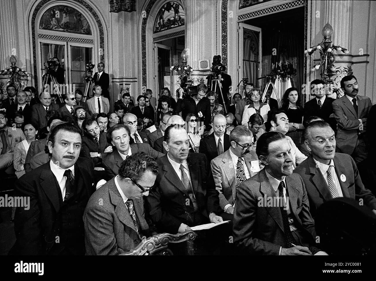 Press interview at the Casa Rosada (Government House) with the ...