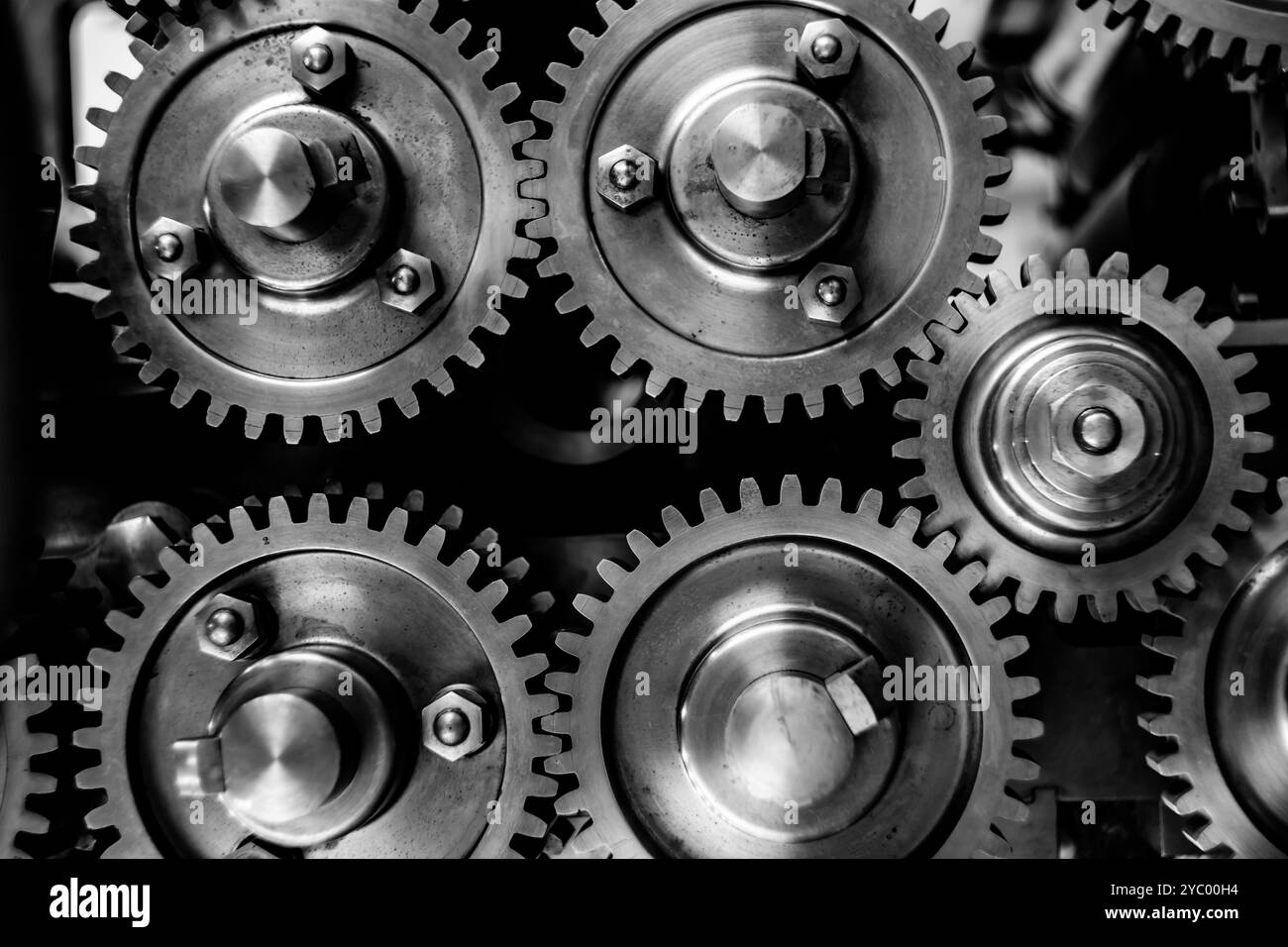 Gear reducer in mechanical engineering Stock Photo - Alamy